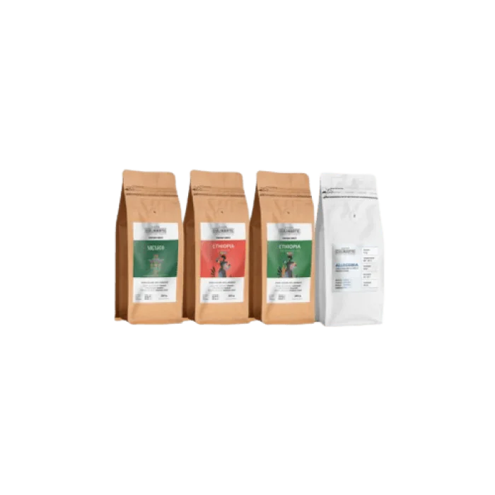 Pachet 4 x Cafea Boabe de Origine Mix 1 - Varietate 250g